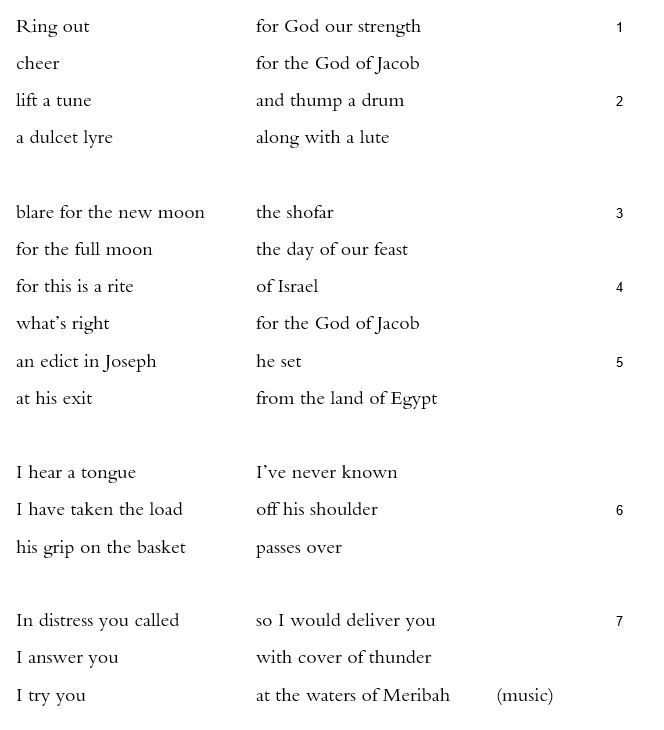 Psalm 81 – The Book of Psalms